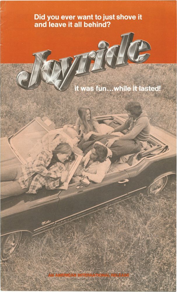 Joyride | Joseph Ruben, Peter Rainer, Robert Carradine Desi Arnaz