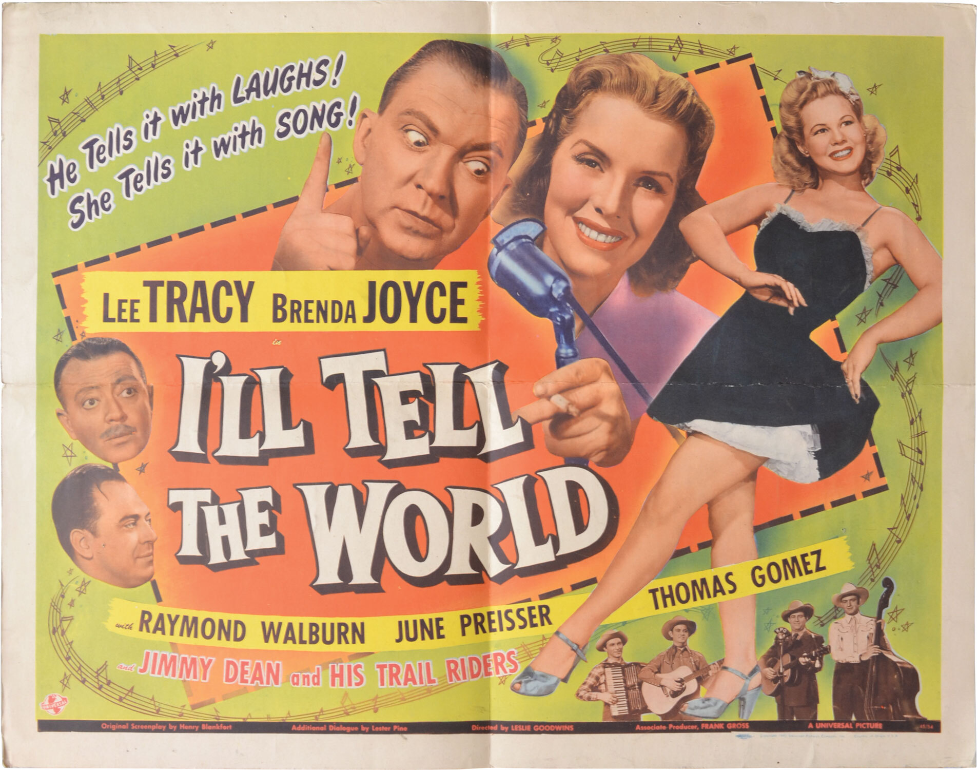 I'll Tell the World | Leslie Goodwins, Lester Pine Henry Blankfort ...